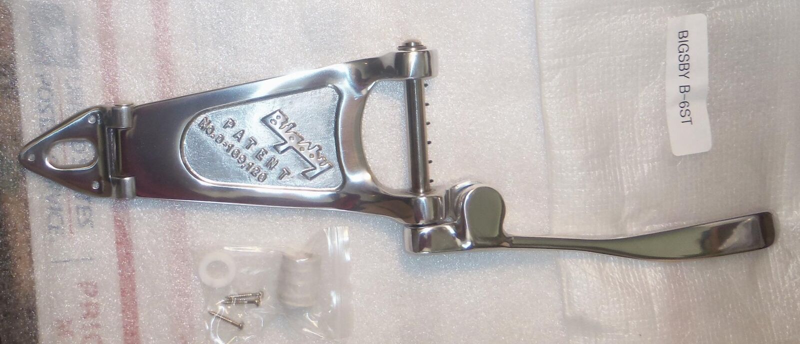 Bigsby-B6ST-Tremolo-Vibrato-TailpieceStationary-ArmChromeUSABrand-New ...